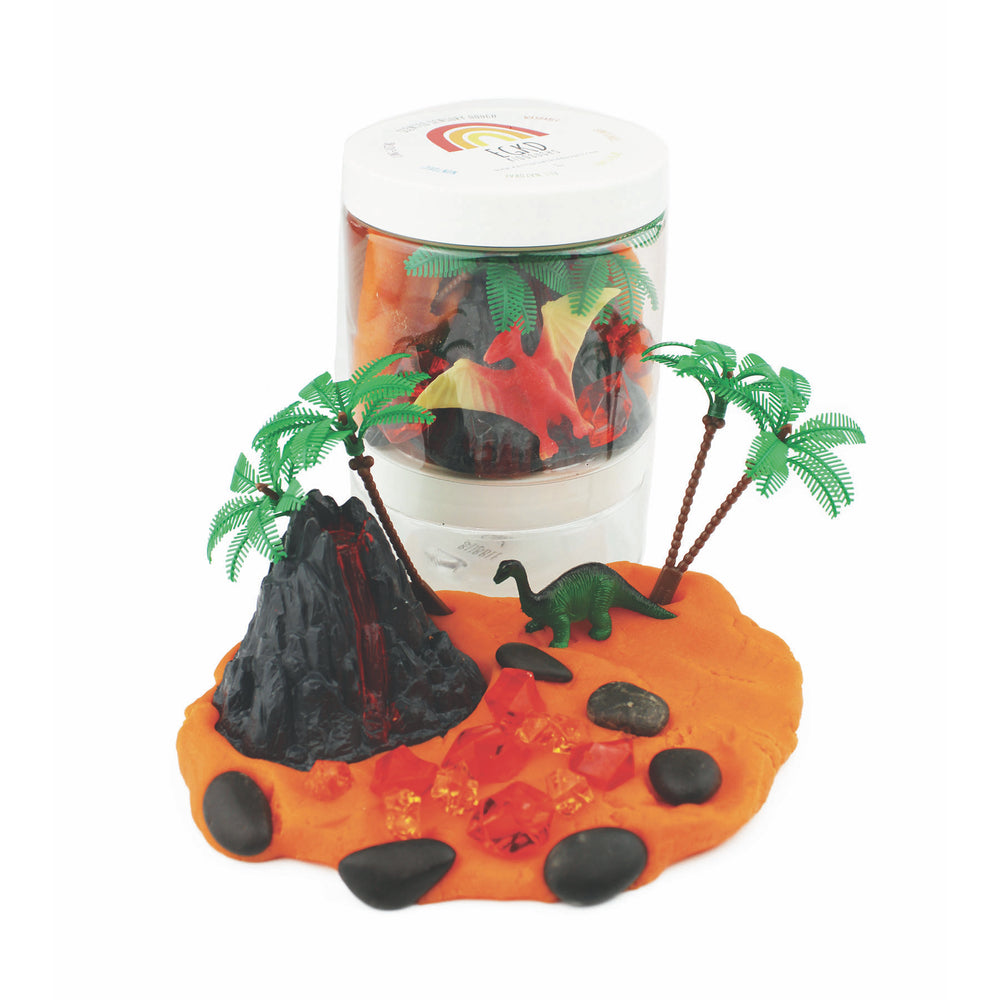 DINOSAUR VOLCANO PLAY DOUGH-TO-GO JAR – MONSTER KIDS TOYS & GIFTS